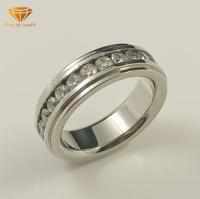 China Fashion Jewelry Engagement Wholesale Stainless Steel Jewelry CZ Wedding 925 Sterling Silver Ring SSR1949 for sale