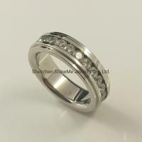 China Fashion Jewelry Engagement Wholesale Stainless Steel Jewelry CZ Wedding 925 Sterling Silver Ring SSR1949 for sale