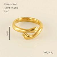 China Wholesale of New Stainless Steel Adjustable Irregular Ring for Women European and American Light Luxury Geometric Body Rings Smr706 for sale