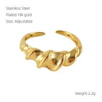 China Wholesale of New Stainless Steel Adjustable Irregular Ring for Women European and American Light Luxury Geometric Body Rings Smr706 for sale