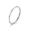 China Fashion Jewelry Titanium Steel Zircon 1mm Ring Stainless Steel Simple IP Gold Couple Ring for Women SSR2067 for sale