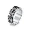 China Nordic Celtic Triangle Rotatable Stainless Steel Ring for Men and Women Decompression Titanium Steel Ring Jewelry Wholesale SSR587 for sale