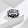 China Nordic Celtic Triangle Rotatable Stainless Steel Ring for Men and Women Decompression Titanium Steel Ring Jewelry Wholesale SSR587 for sale
