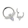 China ASTM F136 / G23 Titanium Piercing Halloween Items Bat Segment Rings Nose Rings Sm0909 for sale