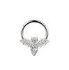 China ASTM F136 / G23 Titanium Piercing Halloween Items Bat Segment Rings Nose Rings Sm0909 for sale