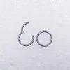 China ASTM F136 Titanium Piercing Fashion Jewelry Circle Emboss Piercing Jewelry Nose Rings SM0607 for sale