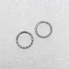 China ASTM F136 Titanium Piercing Fashion Jewelry Circle Emboss Piercing Jewelry Nose Rings SM0607 for sale