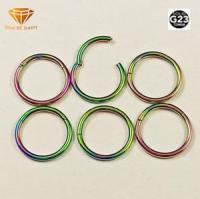 China Fashion Jewelry G23 Solid Titanium Piercing IP Colorful Body Piering for Nose  Tp1912g for sale