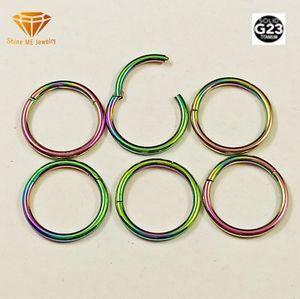 China Fashion Jewelry G23 Solid Titanium Piercing IP Colorful Body Piering for Nose  Tp1912g for sale