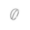 China G23 Titanium Jewelry Nose Ring Double Beveled Zircon Hinged Ring Tp2538 for sale