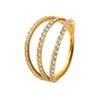 China ASTM F136 Titanium Open Closed Ring G23 Titanium Zircon Nose Ring Piercing Jewelry Cross-Border Nose Ring Tp2531s for sale