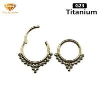 China Explosive G23 Titanium Closed Ring Lip Ring Nose Ring Multifunctional Ring Titanium Piercing Jewelry Tp2535 for sale