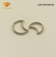 China Fashion Jewelry G23 Titanium Piercing ASTM F136 Titanium Moon Nose Ring Tp2525 for sale