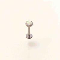 China F136 Titanium Jewelry Opal Nose Ring Ear Bone Nails G23 Titanium Push in Top Labret Piercing Jewelry Wholesale Sm2512 for sale