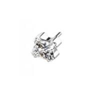 China ASTM F136/G23 Titanium Implant Grade Titanium Threadless Push in Prong Set Square CZ Top Piercing Tpn083 for sale