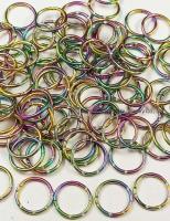 China Fashion Jewelry G23 Titanium  Body Piercing Colorful Segment Ring with Stones Tp1974c for sale
