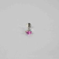 China F136 Titanium Alloy Internal Thread Opal Zircon Ear Studs Ear Bone Nails Marquise High Polishing Body Piercing Jewelry Sm0625 for sale