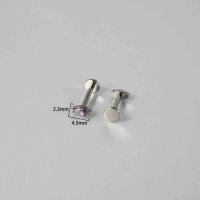 China F136 Titanium Alloy Internal Thread Opal Zircon Ear Studs Ear Bone Nails Marquise High Polishing Body Piercing Jewelry Sm0625 for sale