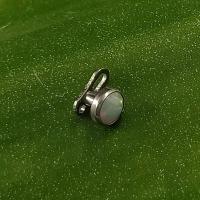 China ASTM F136 G23 Titanium Dermal Anchor with Bezel Set Zircon Opal Sparkle Top Body Piercing Jewelry Tda-38 for sale