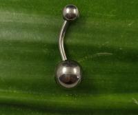China G23 Titanium Belly Ring Pierced Jewelry Double Ball Belly Ring Titanium Jewelry Tp1911 for sale