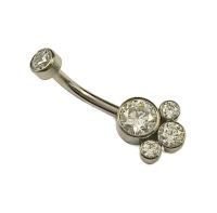 China ASTM F136 Tianium Navel Ring Belly Button Ring Body Piercing Jewelry Tpn001 for sale