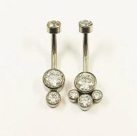 China ASTM F136 Tianium Navel Ring Belly Button Ring Body Piercing Jewelry Tpn001 for sale
