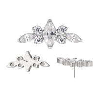 China Piercing Jewelry ASTM F136 Titanium Push Pin Labrets Top Threadless Combine Earring Sm1329 for sale
