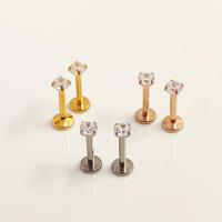 China Fashion Jewelry Piercing G23 ASTM F136 Titanium Labret Piercing Jewelry Claw Zircon CZ Lip Jewelry Tp2903 for sale