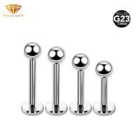 China Piercing ASTM F136 Titanium Jewelry Externally Thread Labret Tp1904 for sale