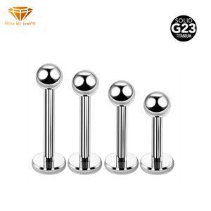 China Piercing ASTM F136 Titanium Jewelry Externally Thread Labret Tp1904 for sale