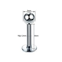 China Piercing ASTM F136 Titanium Jewelry Externally Thread Labret Tp1904 for sale