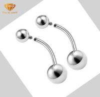 China Body Jewelry G23/ASTM F136 Titanium Piercing Internally Threaded Navel Belly Curves Tp1911I for sale