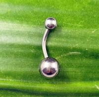 China Body Jewelry G23/ASTM F136 Titanium Piercing Internally Threaded Navel Belly Curves Tp1911I for sale