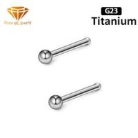 China Manufacturer Sells Titanium G23 Titanium L-Rod Straight Rod Nose Stud with Curved Rod Tp1970 for sale