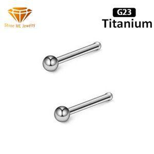 China Manufacturer Sells Titanium G23 Titanium L-Rod Straight Rod Nose Stud with Curved Rod Tp1970 for sale