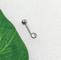 China ASTM F136 G23 Titanium Jewelled Disc and Ball Internally Threaded Christina Bar Piercing Sm1276 for sale