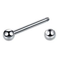 China G23 Titanium External Thread Titanium Ball Tongue Nail Factory Direct Selling Body Piercing Jewelry Titanium Tongue Nail Barbell Tp1901 for sale