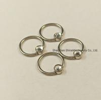 China Fashion Jewelry G23 Titanium Captive Gemstone CZ Ring Titanium Body Piercing Jewelry Navel Ring Tp1933 for sale
