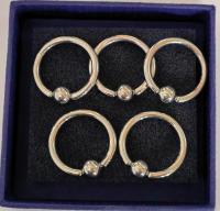 China G23 Titanium Ball Clip Medical F136 Titanium 2.5mm Cbrs Jewelry Multi-Purpose Earring Nose Ring Tp1962 for sale