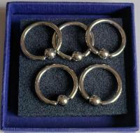 China G23 Titanium Ball Clip Medical F136 Titanium 2.5mm Cbrs Jewelry Multi-Purpose Earring Nose Ring Tp1962 for sale