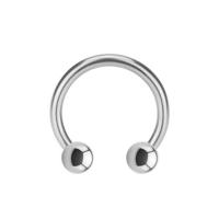 China G23 Titanium Horseshoe Body Piercing External Thread Nose Ring F136 Titanium Piercing Jewelry Tp1902 for sale