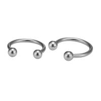 China G23 Titanium Horseshoe Body Piercing External Thread Nose Ring F136 Titanium Piercing Jewelry Tp1902 for sale