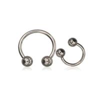 China G23 Titanium Horseshoe Body Piercing External Thread Nose Ring F136 Titanium Piercing Jewelry Tp1902 for sale