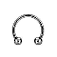 China G23 Titanium Horseshoe Body Piercing External Thread Nose Ring F136 Titanium Piercing Jewelry Tp1902 for sale