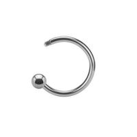 China G23 Titanium Horseshoe Body Piercing External Thread Nose Ring F136 Titanium Piercing Jewelry Tp1902 for sale