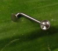 China Wholesale ASTM F136 G23 Titanium Body Jewelry Piercing Single Gemstone Titanium Piercing Tp1930 for sale