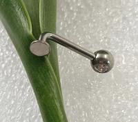 China Wholesale ASTM F136 G23 Titanium Body Jewelry Piercing Single Gemstone Titanium Piercing Tp1930 for sale