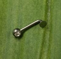 China Wholesale ASTM F136 G23 Titanium Body Jewelry Piercing Single Gemstone Titanium Piercing Tp1930 for sale