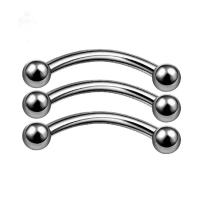 China Fashion Jewelry Body Piercings Banana Stainless Steel Jewelry G23 Titanium Piercing Jewelry Tp1903 for sale