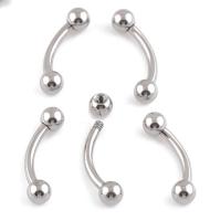 China Fashion Jewelry Body Piercings Banana Stainless Steel Jewelry G23 Titanium Piercing Jewelry Tp1903 for sale
